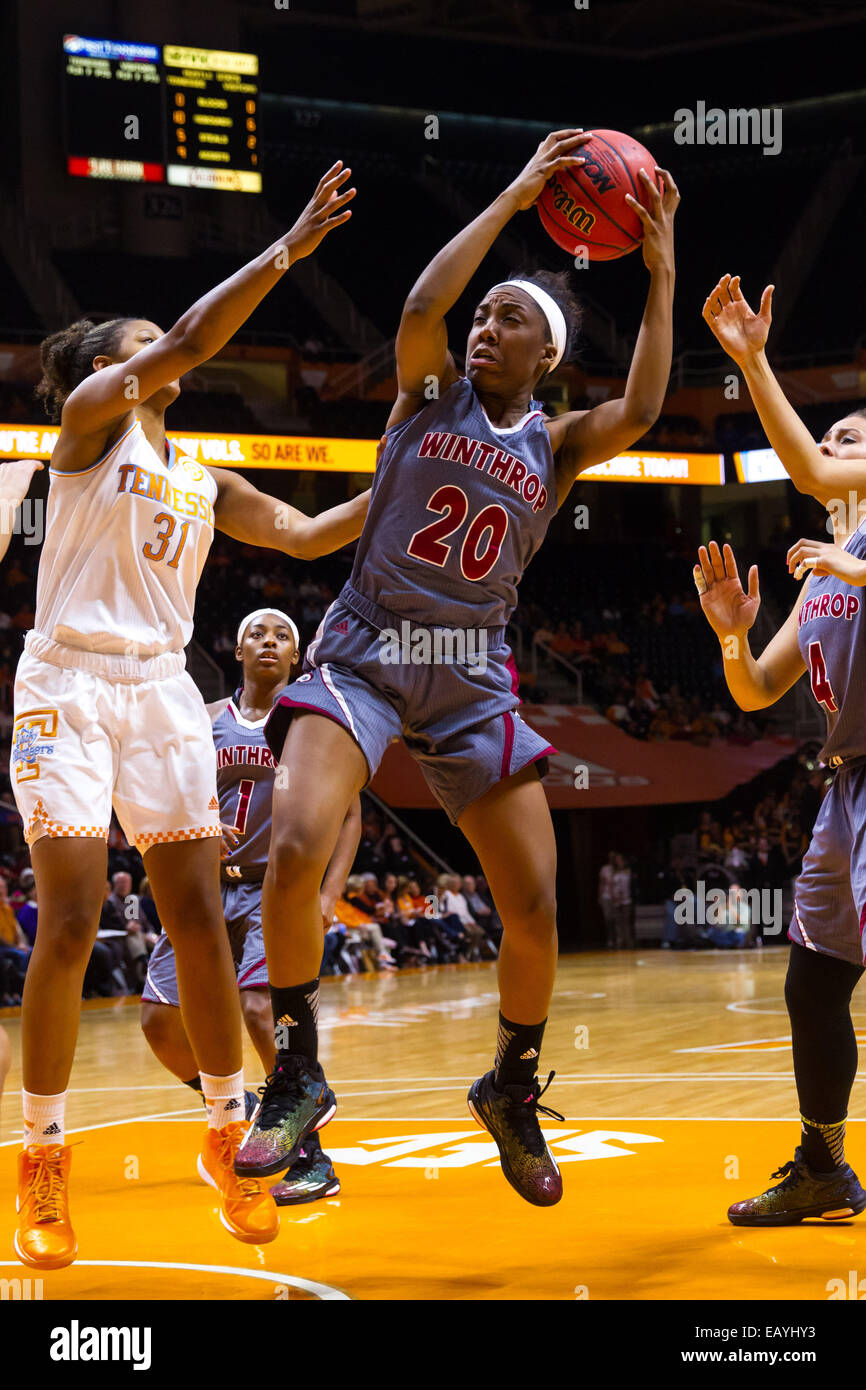 Knoxville, USA. 21st Nov, 2014:Taylor Calvert #20 of the Winthrop ...