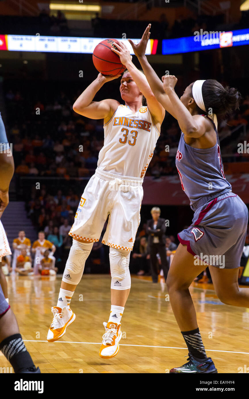 Knoxville, USA. 21st Nov, 2014:Alexa Middleton #33 of the Tennessee ...