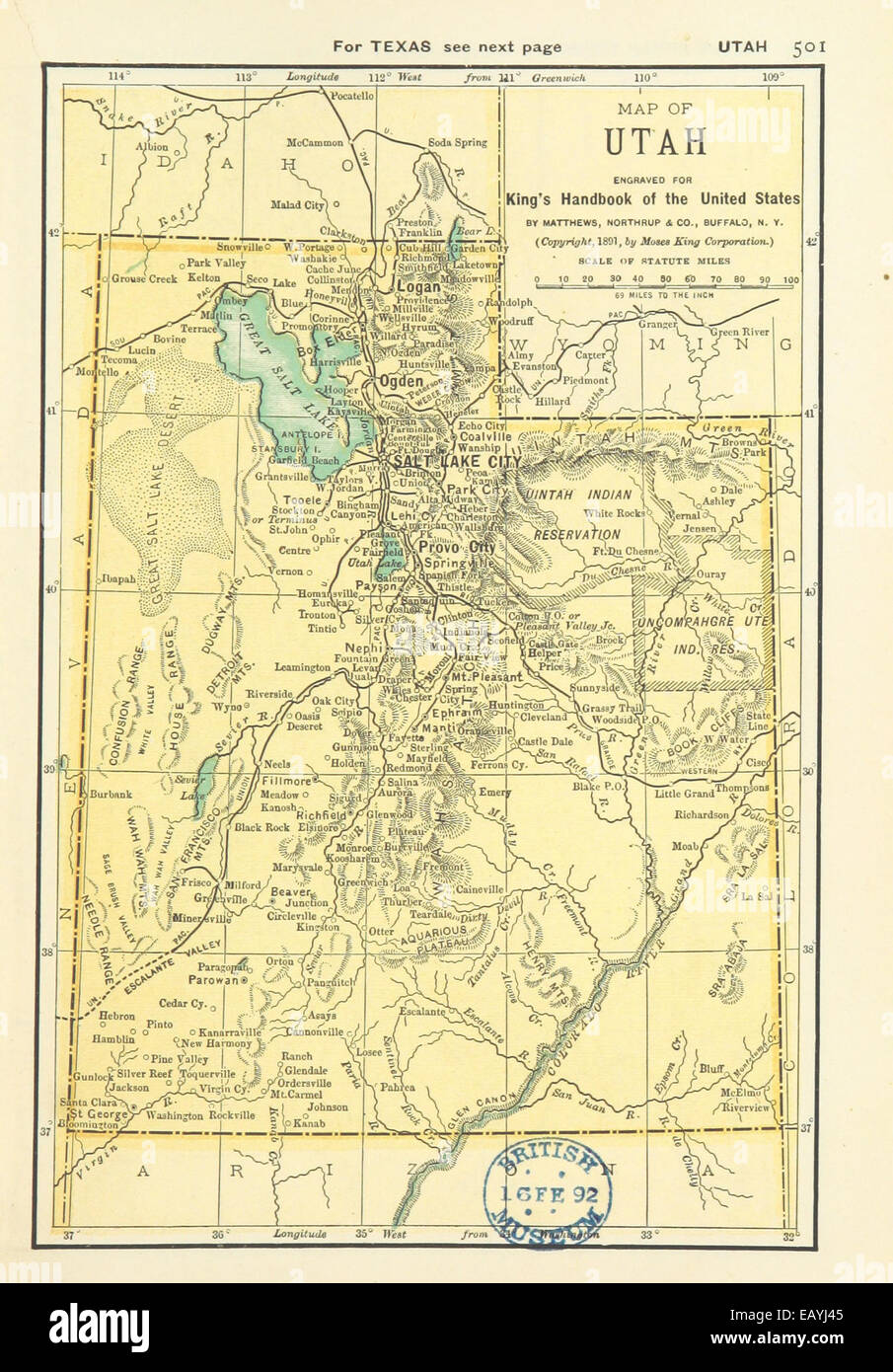 This map from the US-MAPS 1891 publication on page 503 depicts the ...