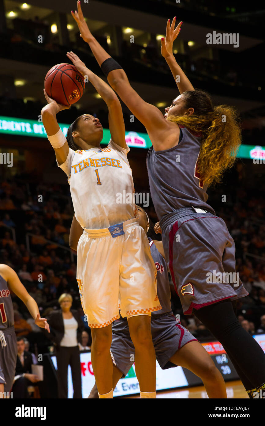 Knoxville, USA. 21st Nov, 2014:Nia Moore #1 of the Tennessee Lady ...