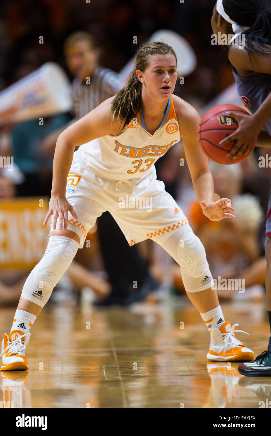 Knoxville, USA. 21st Nov, 2014:Alexa Middleton #33 of the Tennessee ...