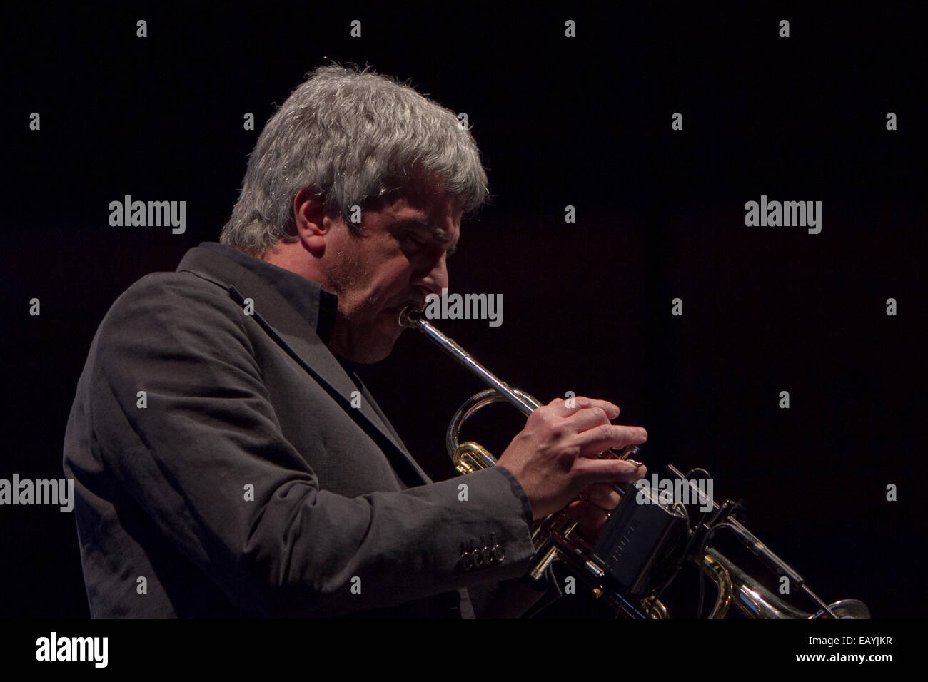 Torino, Italy. 21st November 2014. Italian jazz trumpet player Giorgio ...