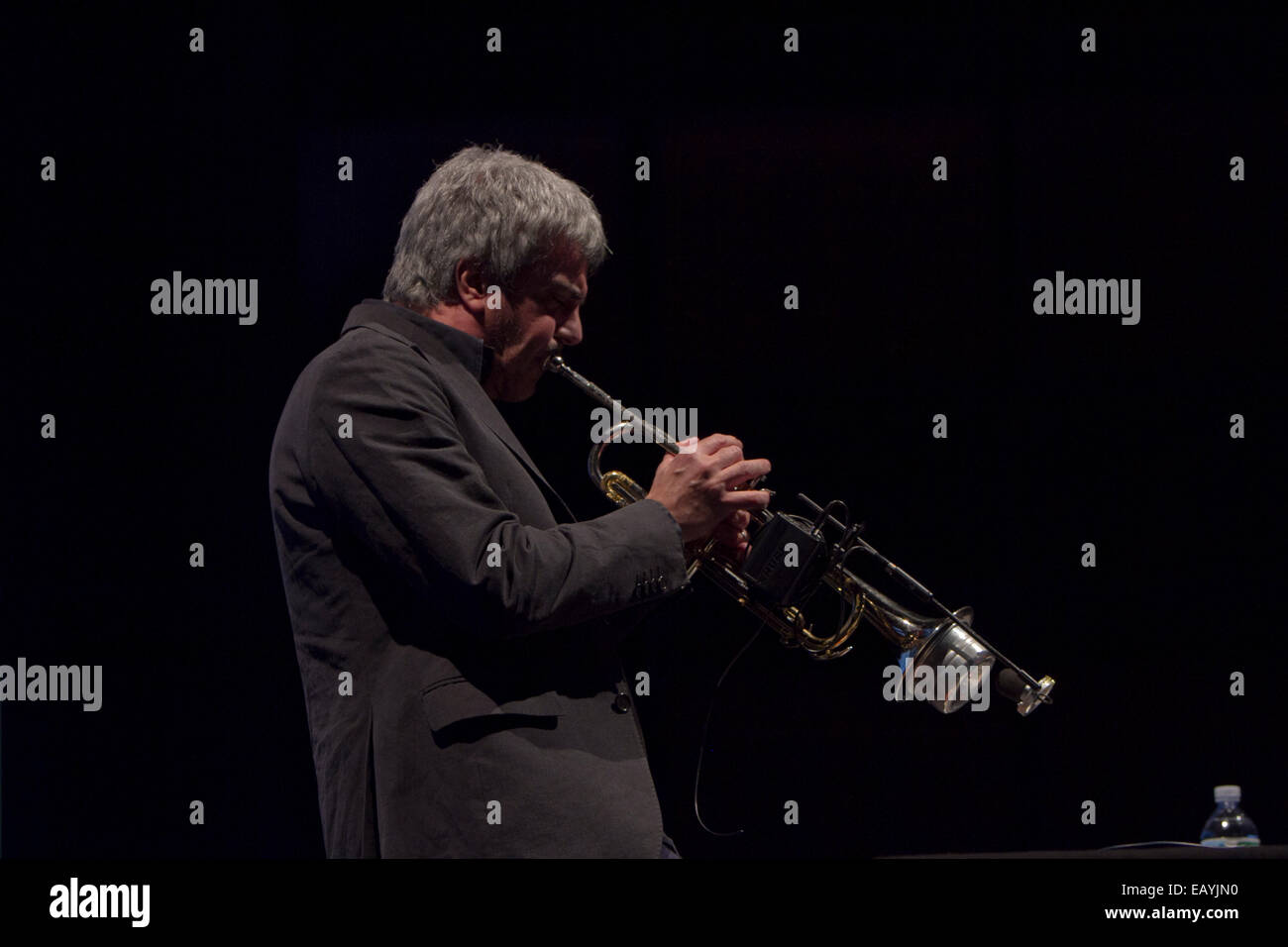 Torino, Italy. 21st November 2014. Italian jazz trumpet player Giorgio ...