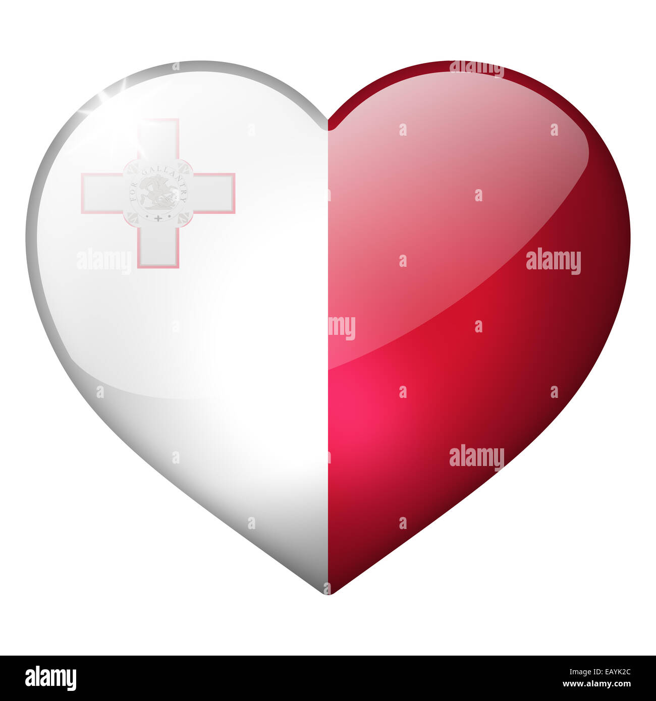 malta heart button Stock Photo - Alamy