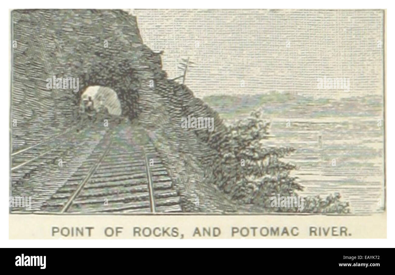 US-MD(1891) p330 POINT OF ROCKS, POTOMAC RIVER Stock Photo - Alamy