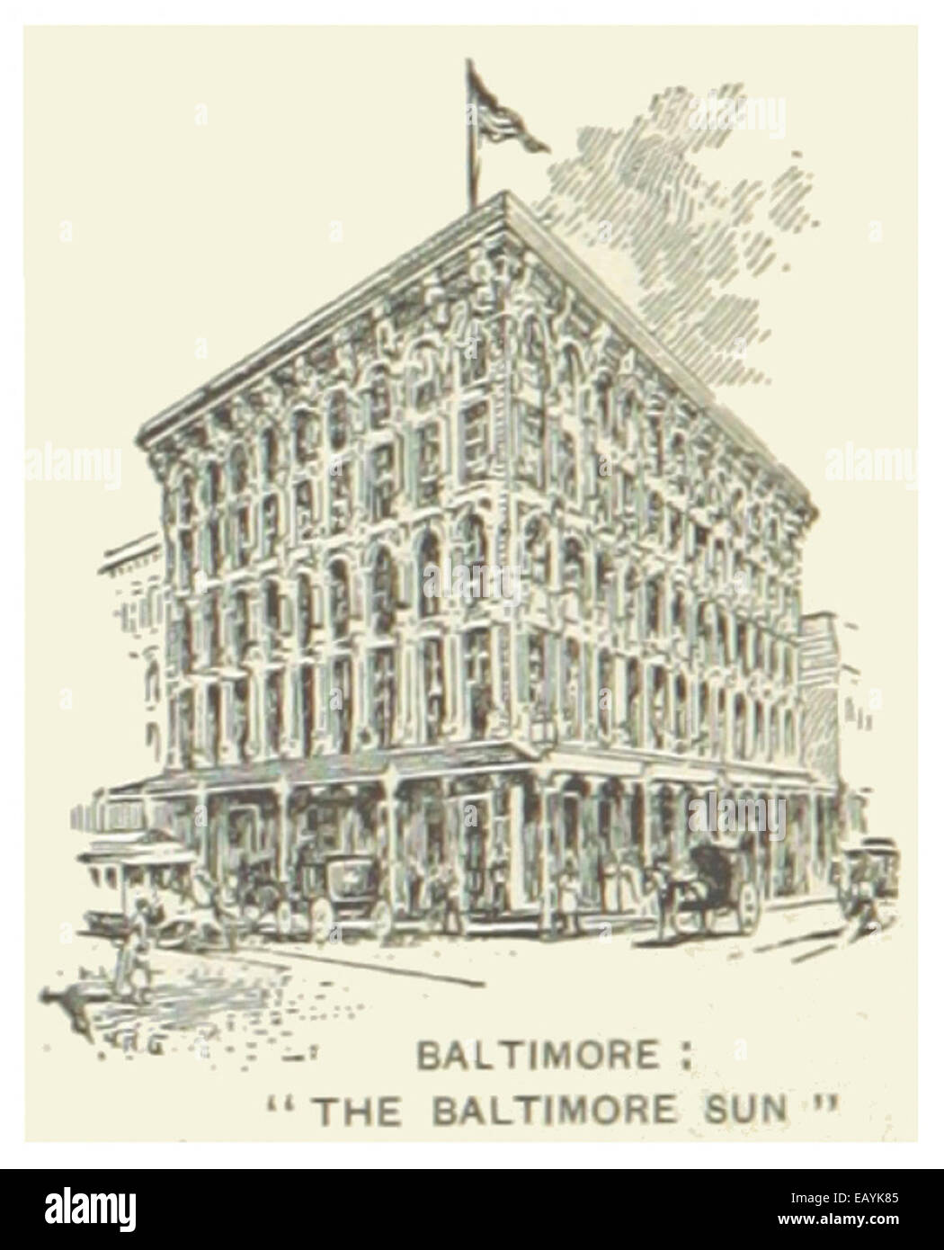 A historical reference from 1891 detailing Baltimore, as presented in ...