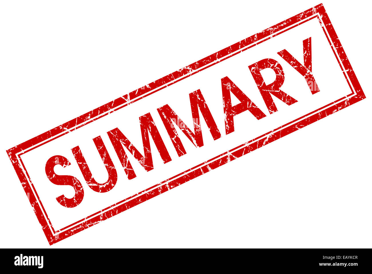 Summary red square grungy stamp isolated on white background Stock ...