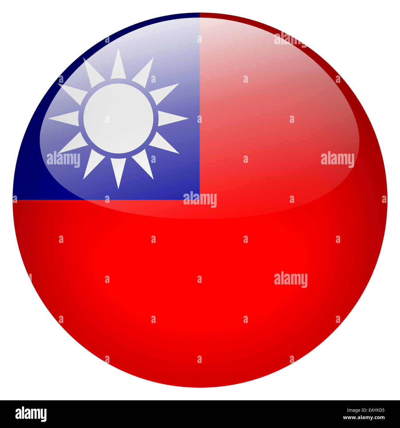 Taiwan flag sticker hi-res stock photography and images - Alamy