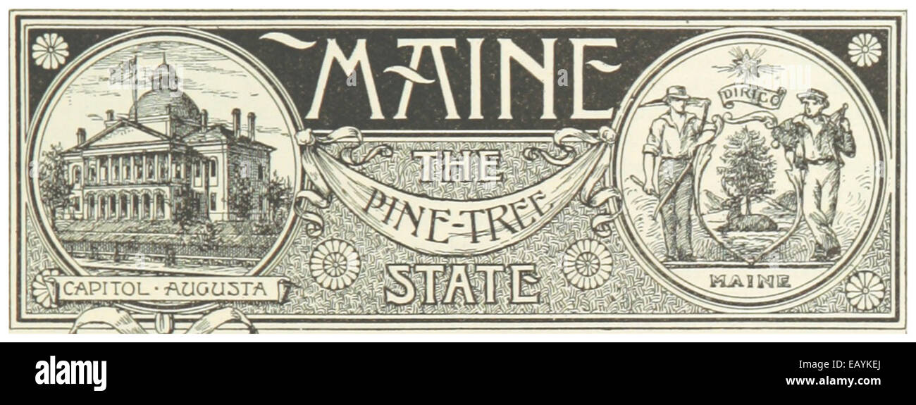 Maine is the pine tree state hi-res stock photography and images - Alamy