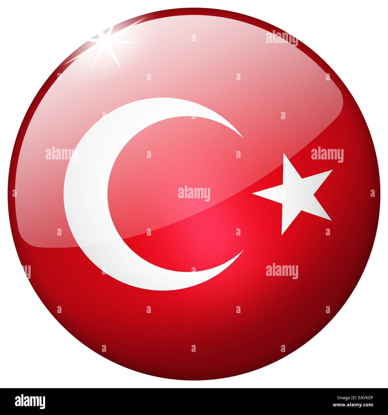 Turkey Round Glass Button Stock Photo - Alamy