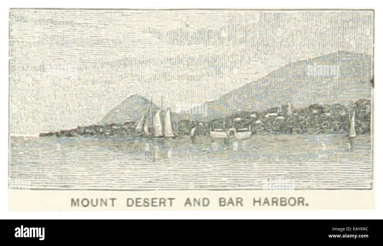 Bar harbor map hi-res stock photography and images - Alamy