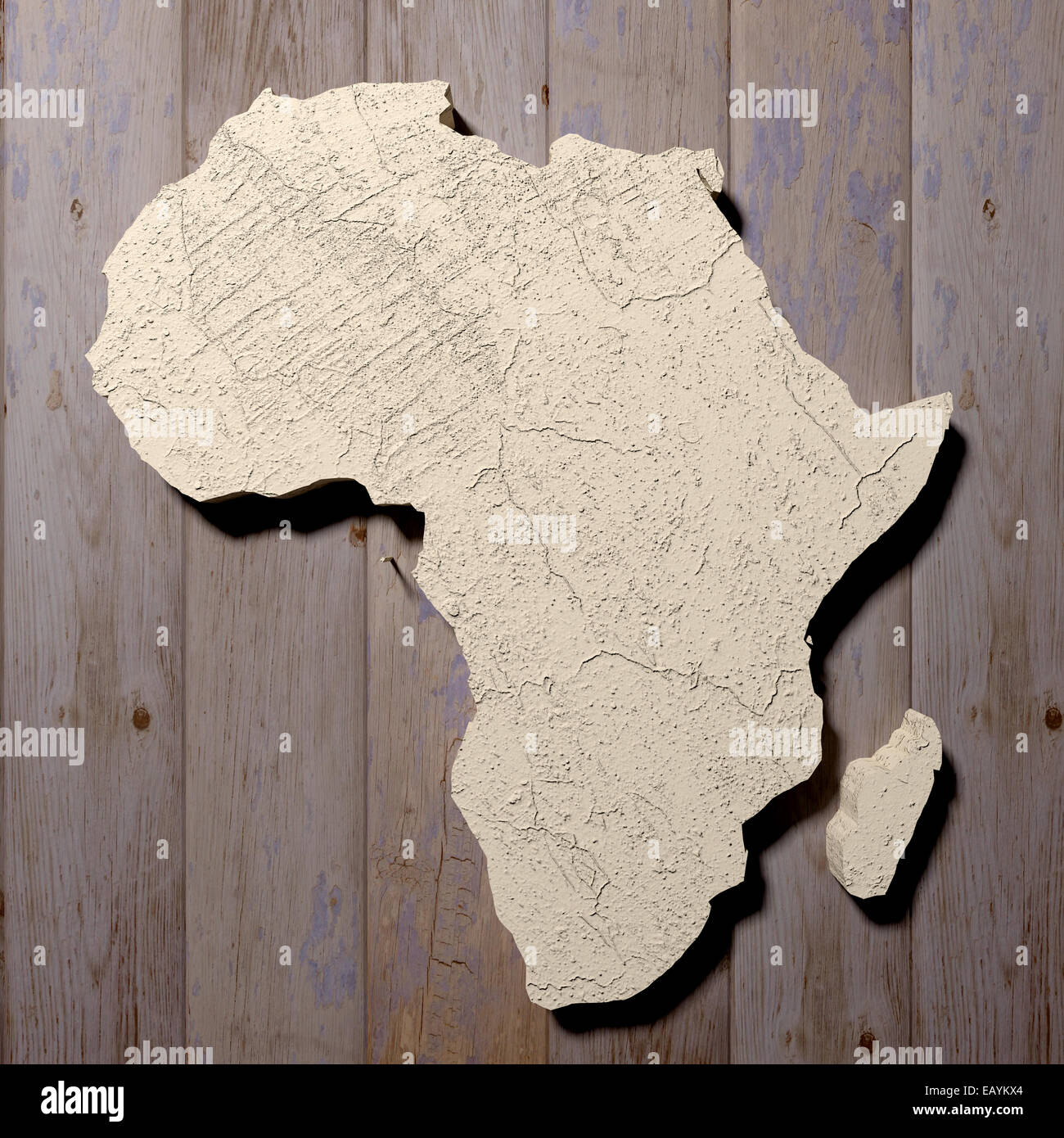3d rendering of a textured africa map Stock Photo - Alamy