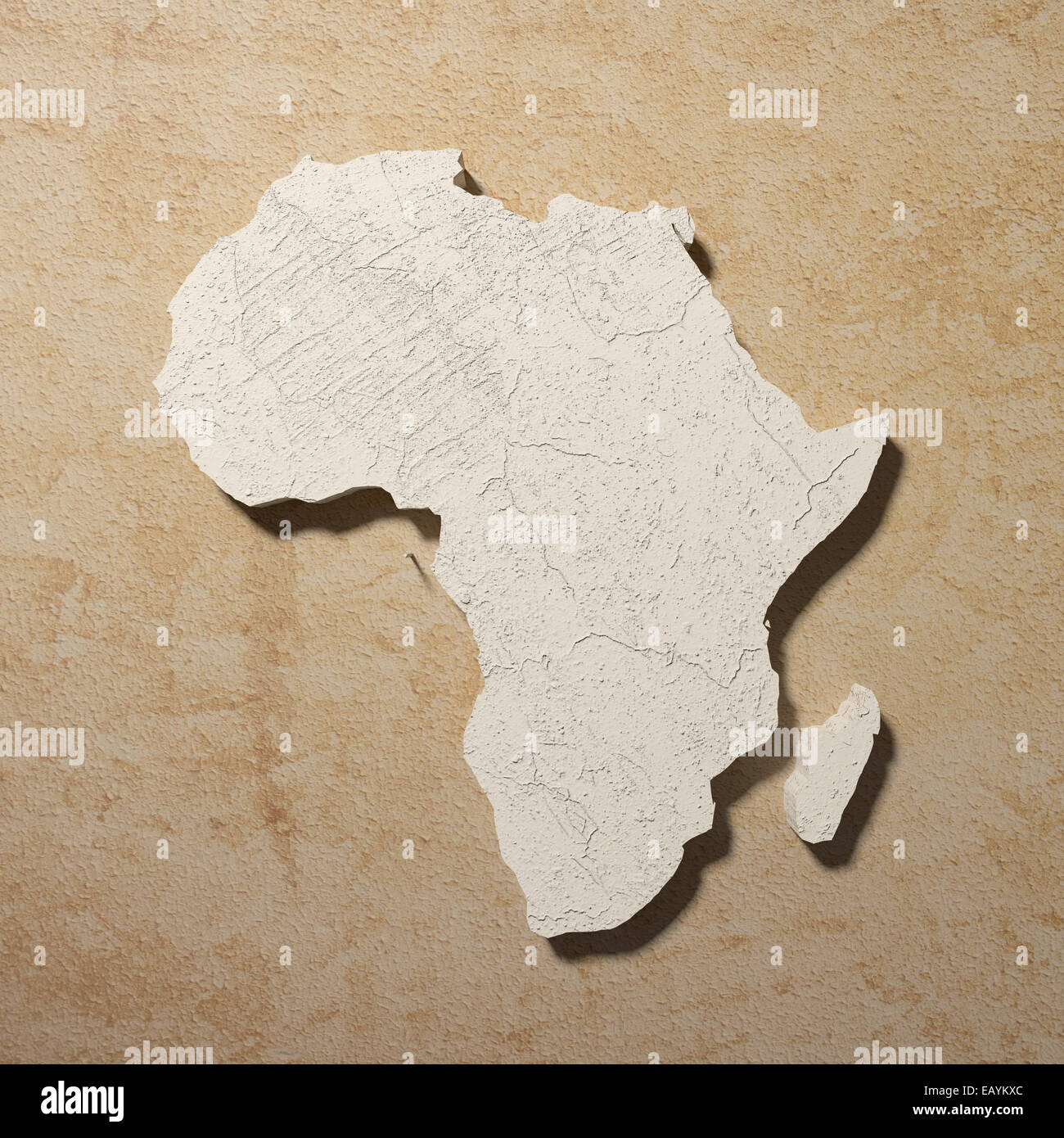3d rendering of a textured africa map Stock Photo - Alamy