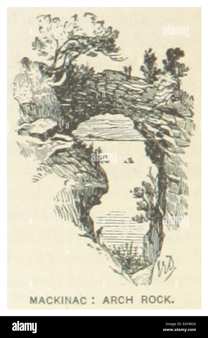 Mackinac map hi-res stock photography and images - Alamy