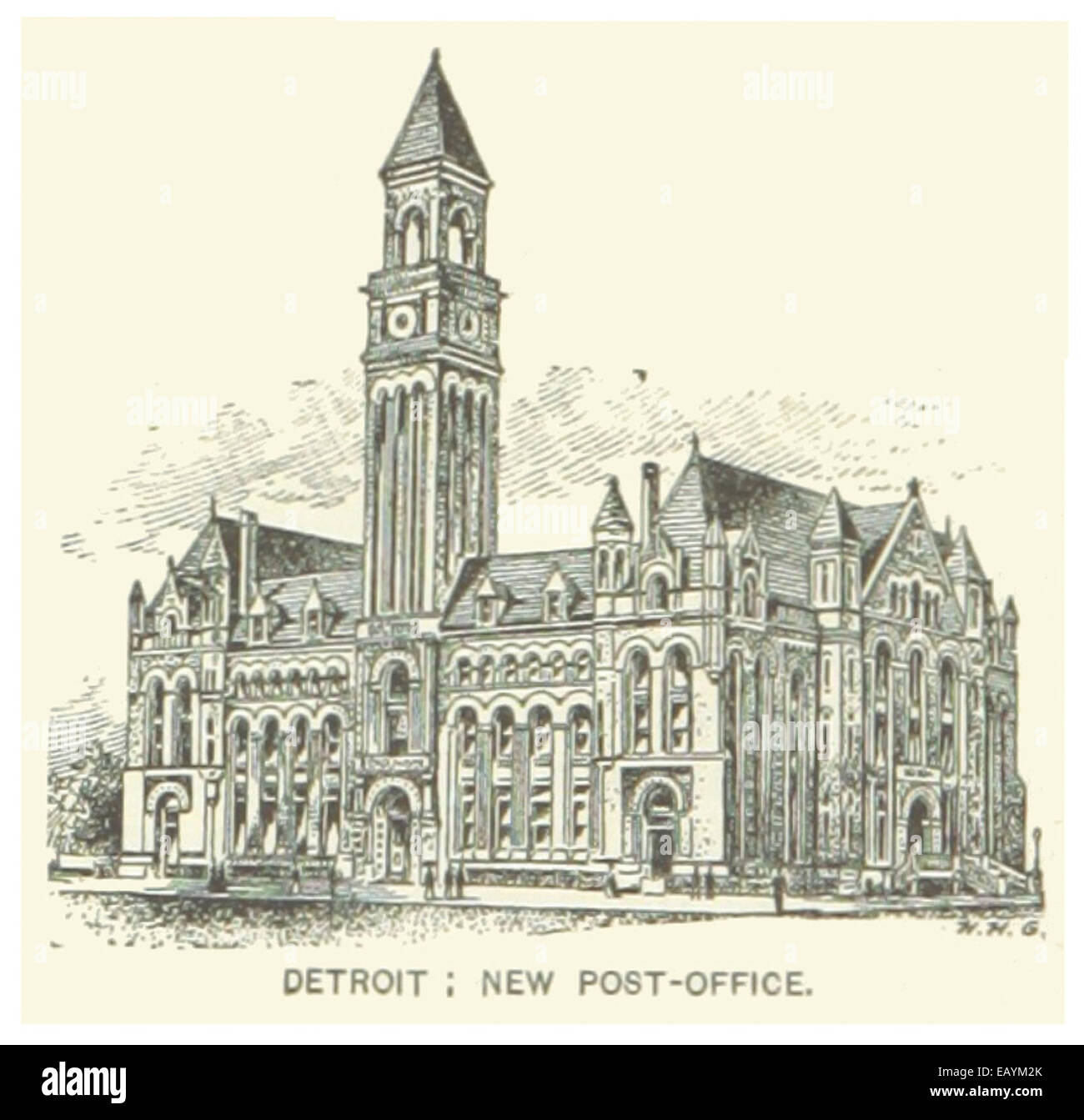 American post office 19th century Cut Out Stock Images & Pictures - Alamy
