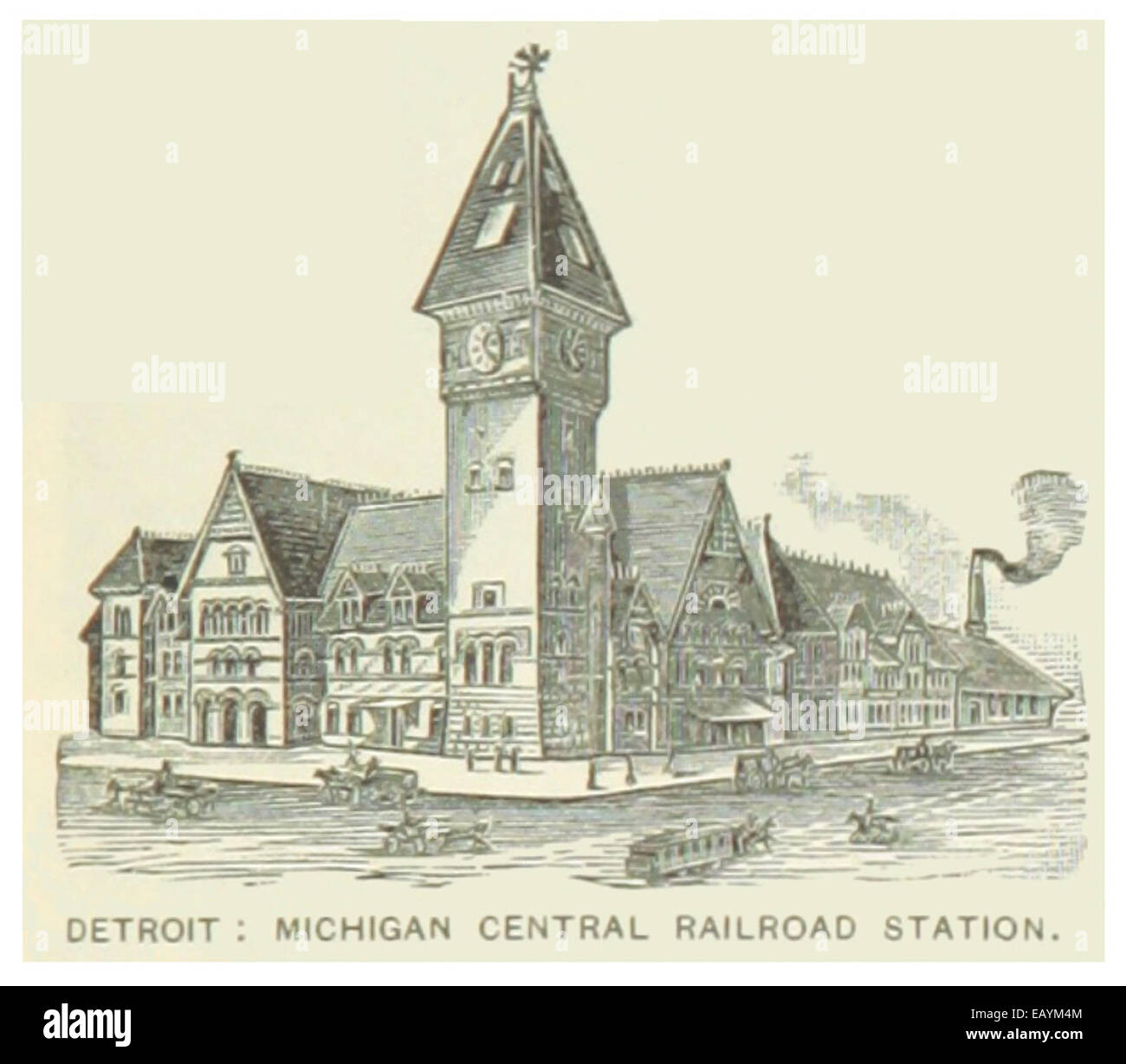 Railroad map of michigan hi-res stock photography and images - Alamy