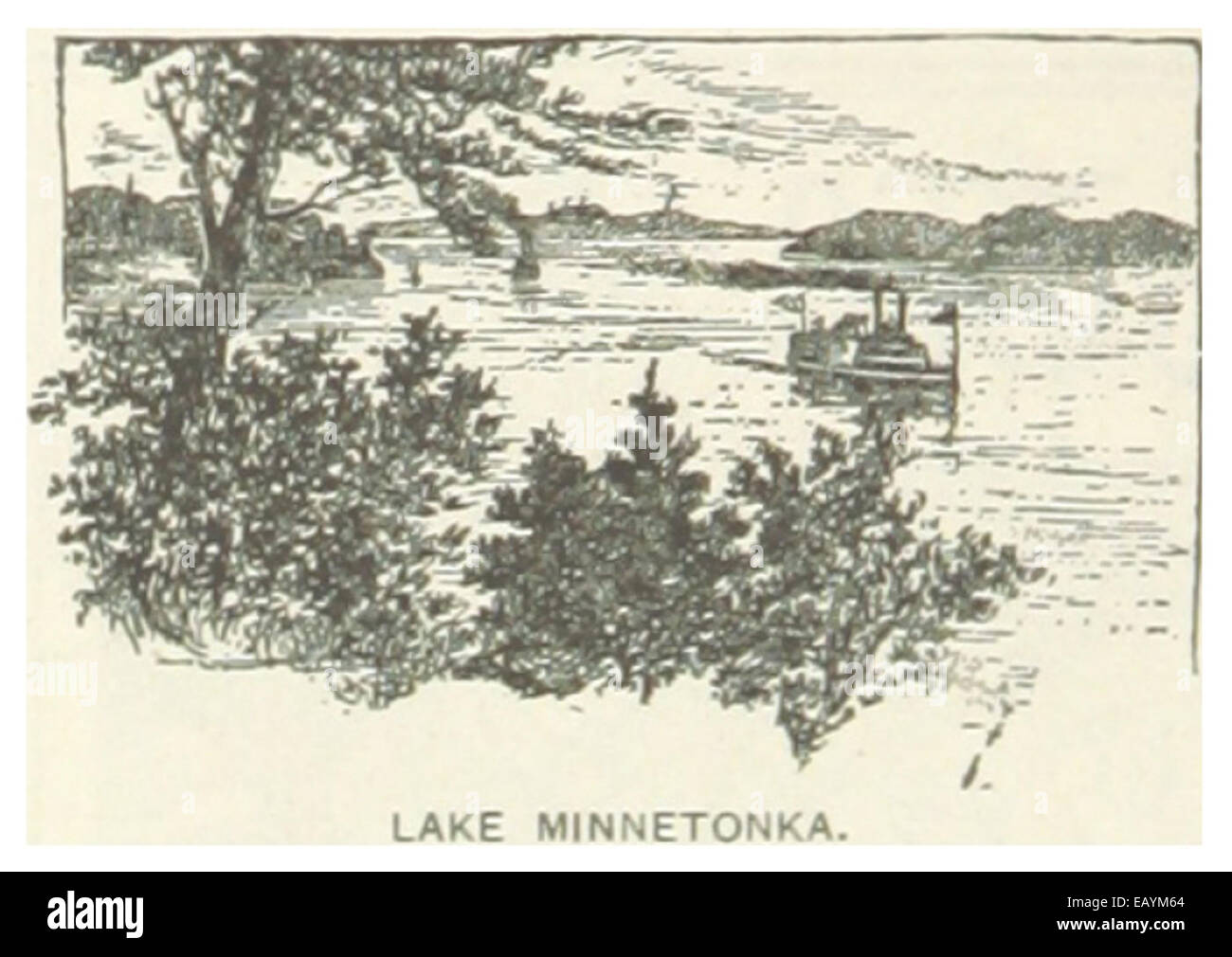 Map of minnetonka Cut Out Stock Images & Pictures - Alamy