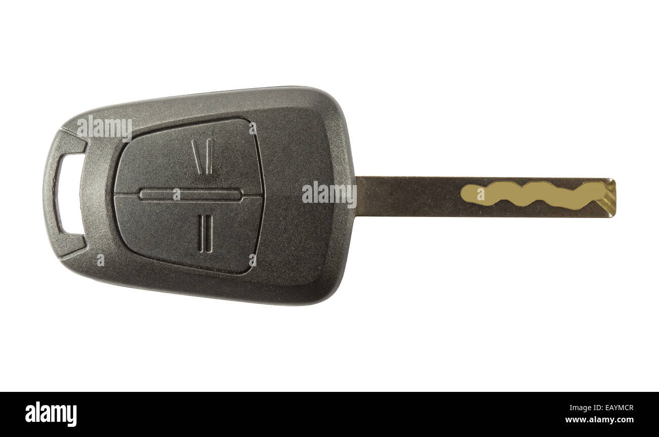 Car key isolated on white Stock Photo - Alamy