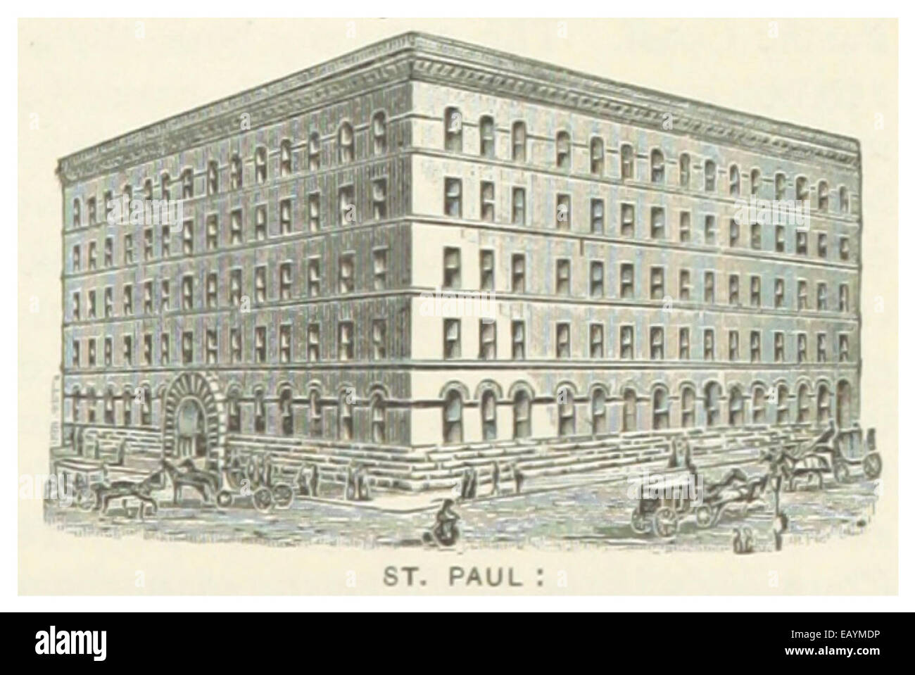 This 1891 illustration shows the Great Northern Railway General Office ...