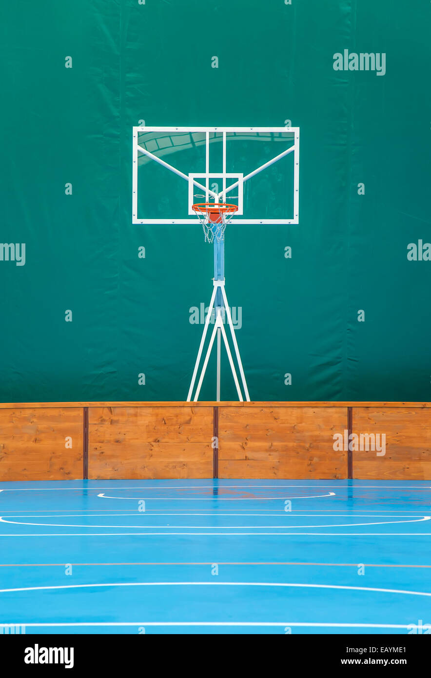 Basketball indoor playcourt Stock Photo - Alamy