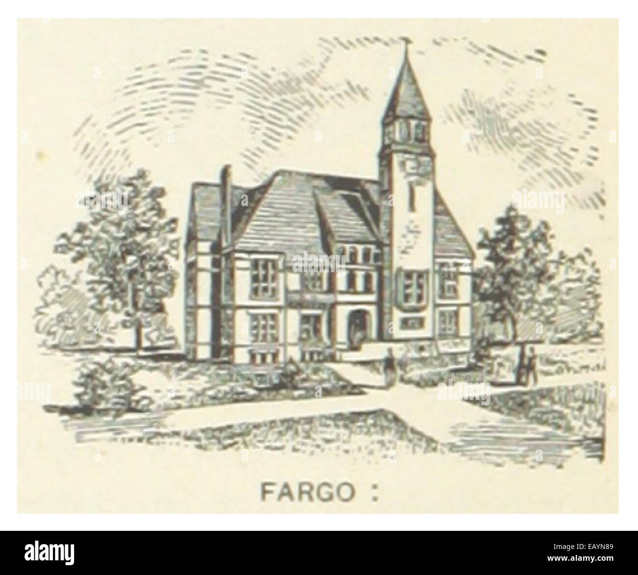 Map of fargo Cut Out Stock Images & Pictures - Alamy