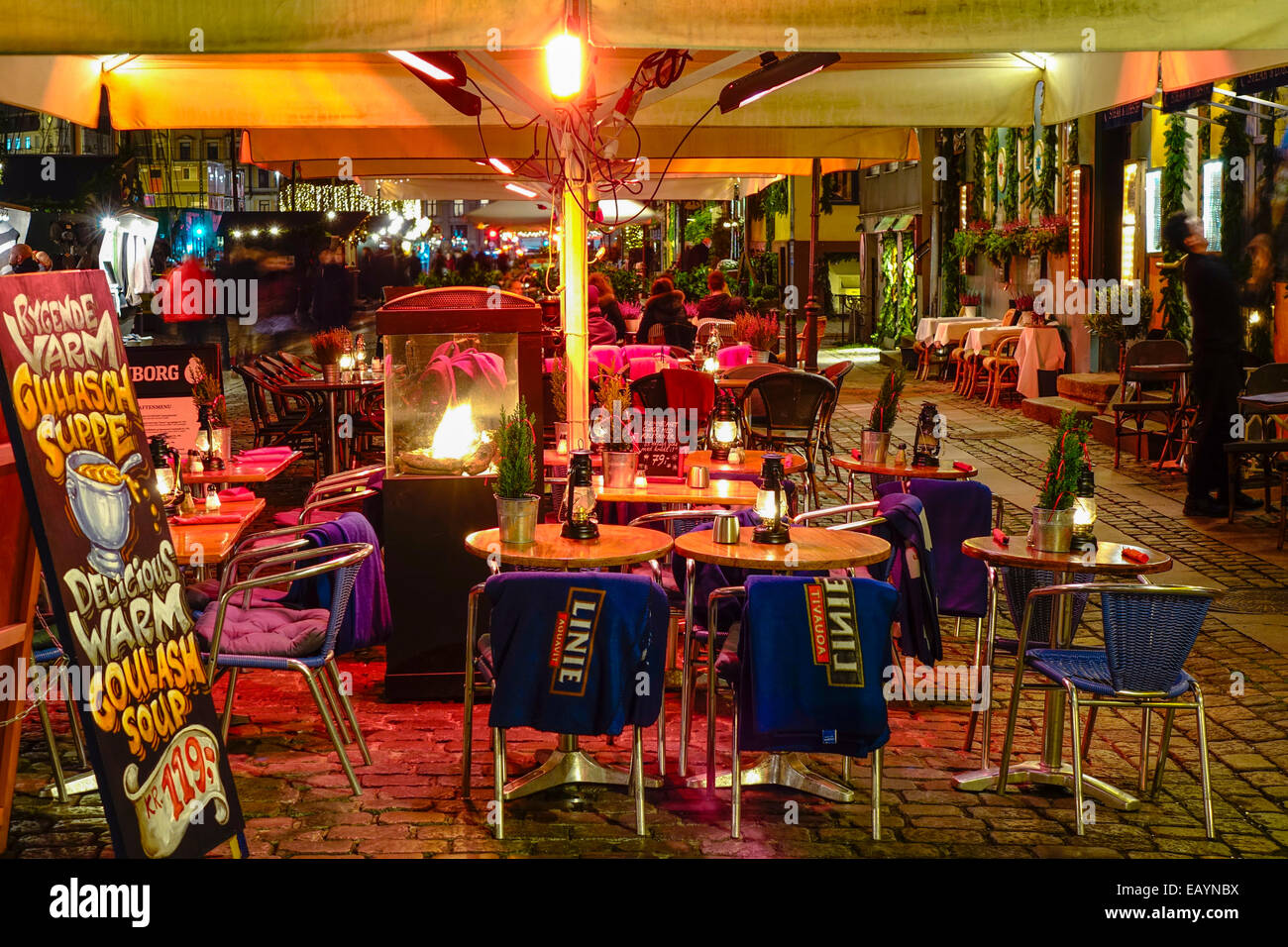 Nyhavn at night, Copenhagen, Denmark, Europe Stock Photo - Alamy