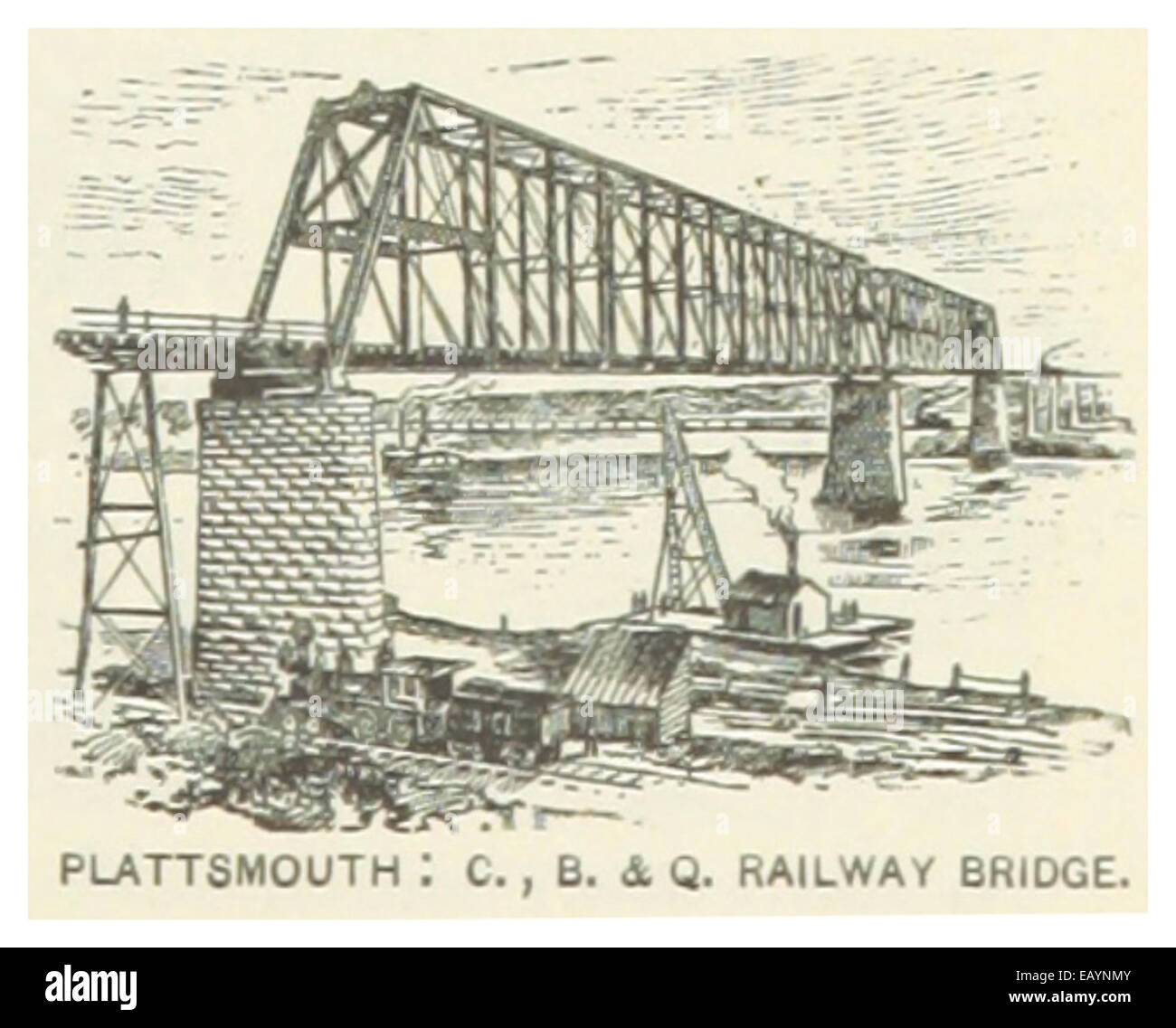 Railway bridge railroad rail Cut Out Stock Images & Pictures - Alamy