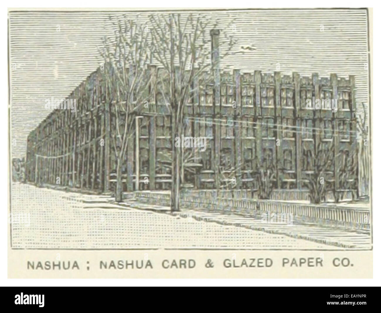 US-NH(1891) p549 NASHUA, NASHUA CARD & GLAZED PAPER COMPANY Stock Photo ...