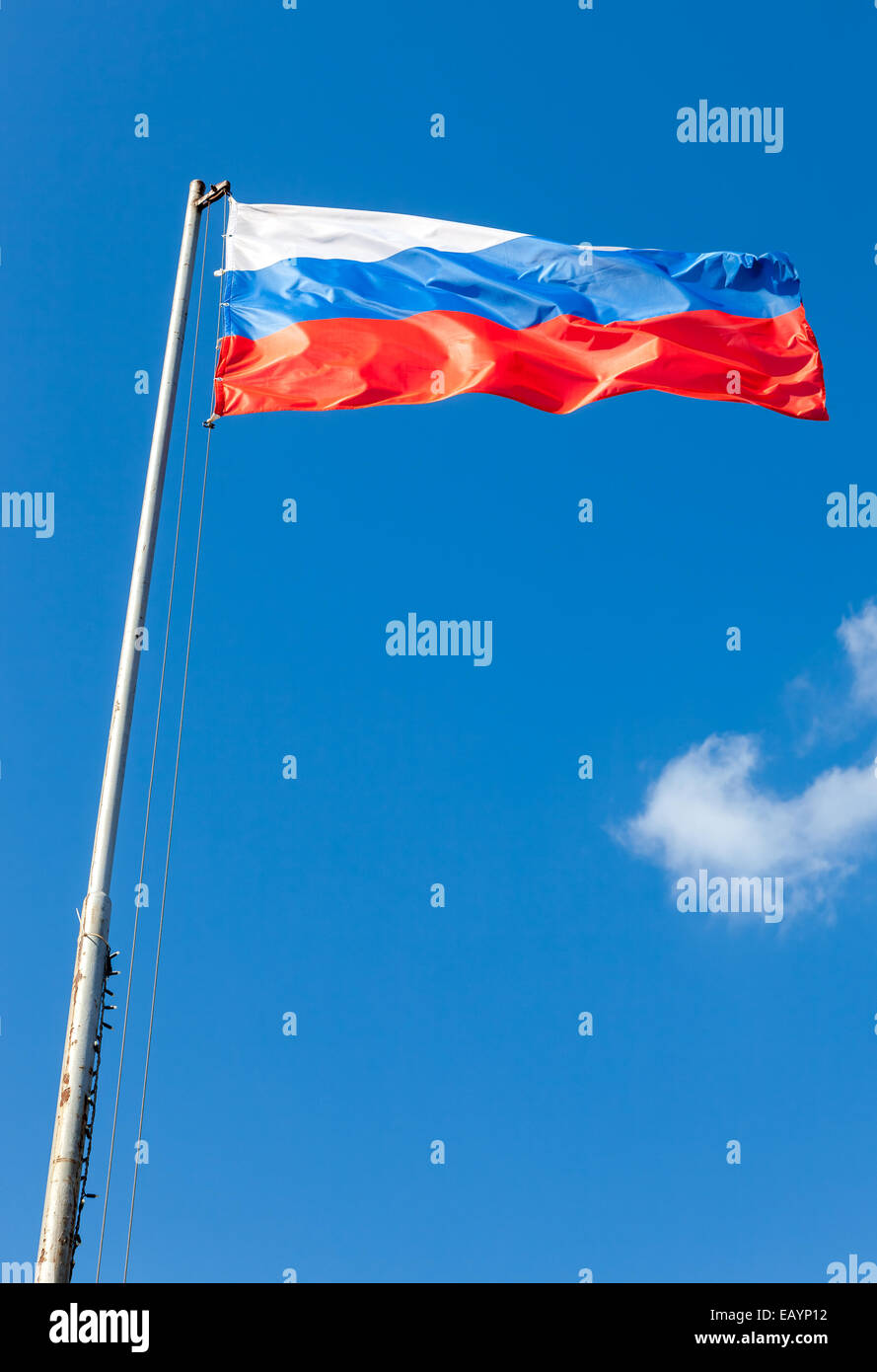 Wavy russian flag hi-res stock photography and images - Alamy