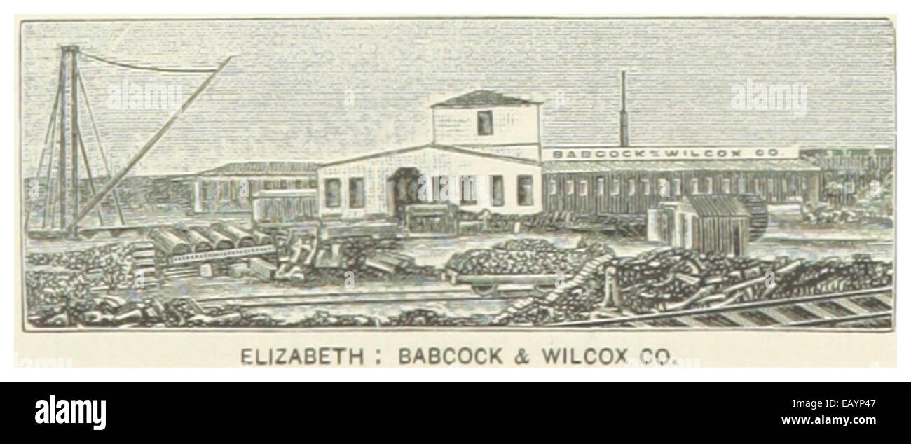 US-NJ(1891) p567 ELIZABETH, BARCOCK & WILCOX COMPANY Stock Photo - Alamy