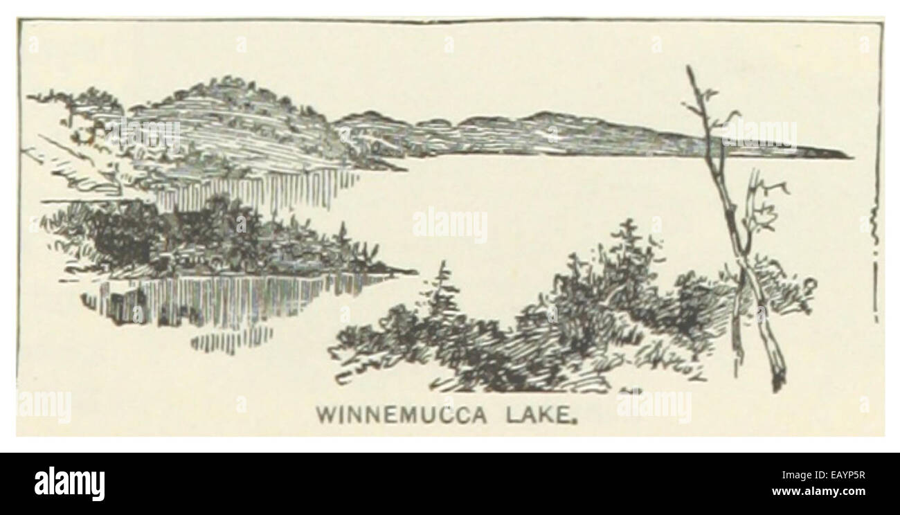 This 1891 map or illustration details Winnemucca Lake, located in ...