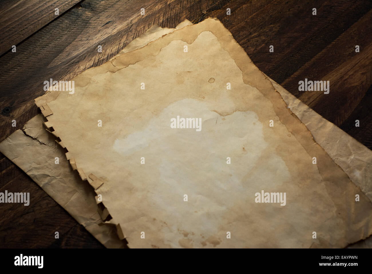 old papers on brown wood texture with Natural patterns Stock Photo - Alamy