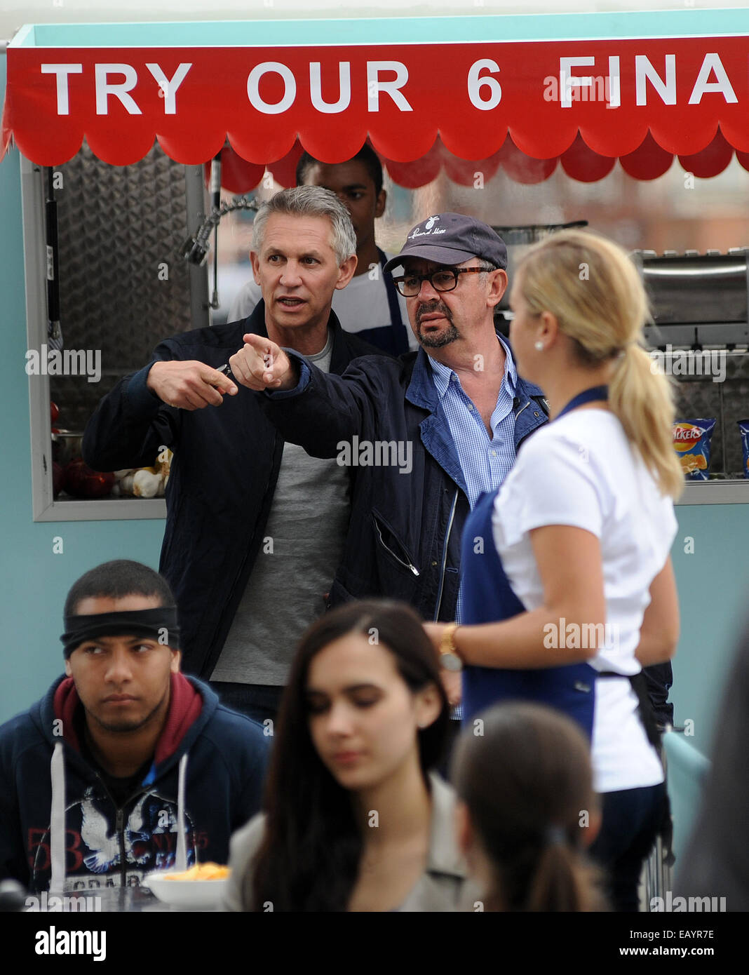 Gary Lineker pictured filming new Walkers Ad on the South Bank ...