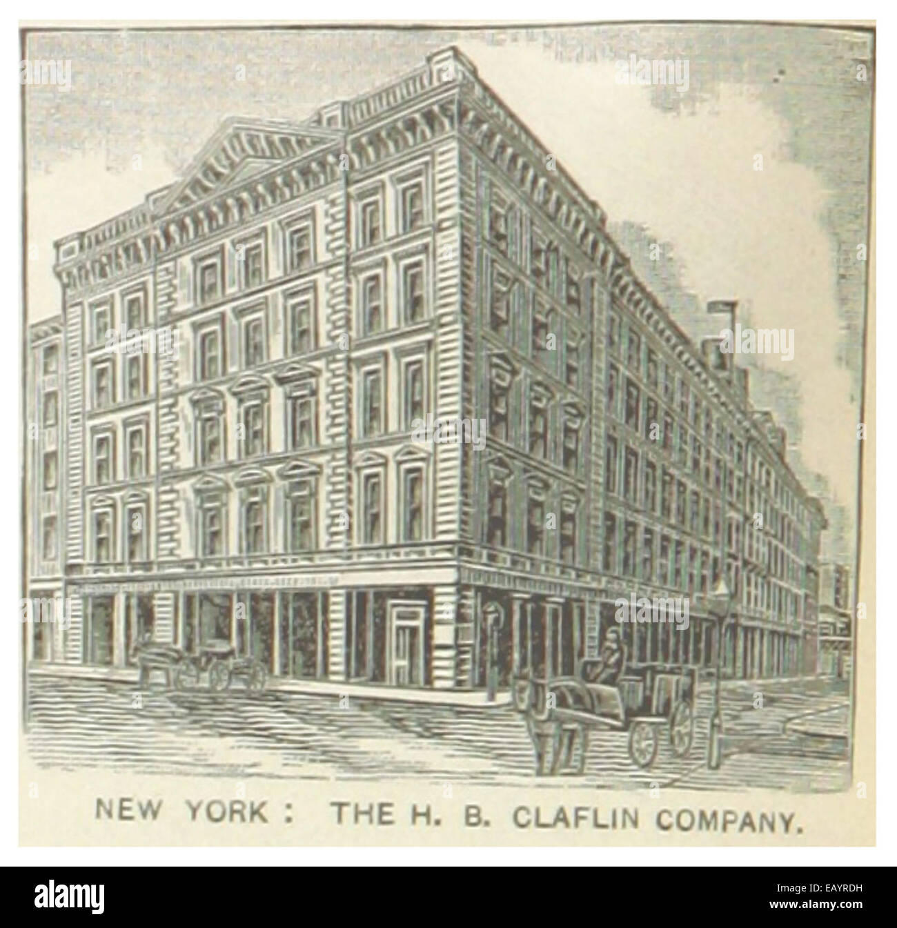 US-NY(1891) p640 NYC, THE H.B. CLAFLIN COMPANY Stock Photo - Alamy