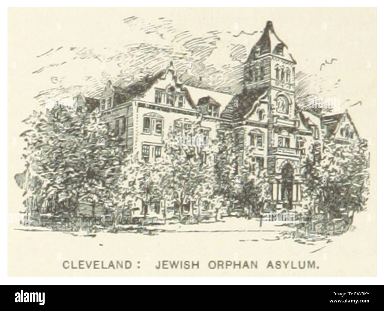 US-OH(1891) p670 CLEVELAND, JEWISH ORPHAN ASYLUM Stock Photo - Alamy