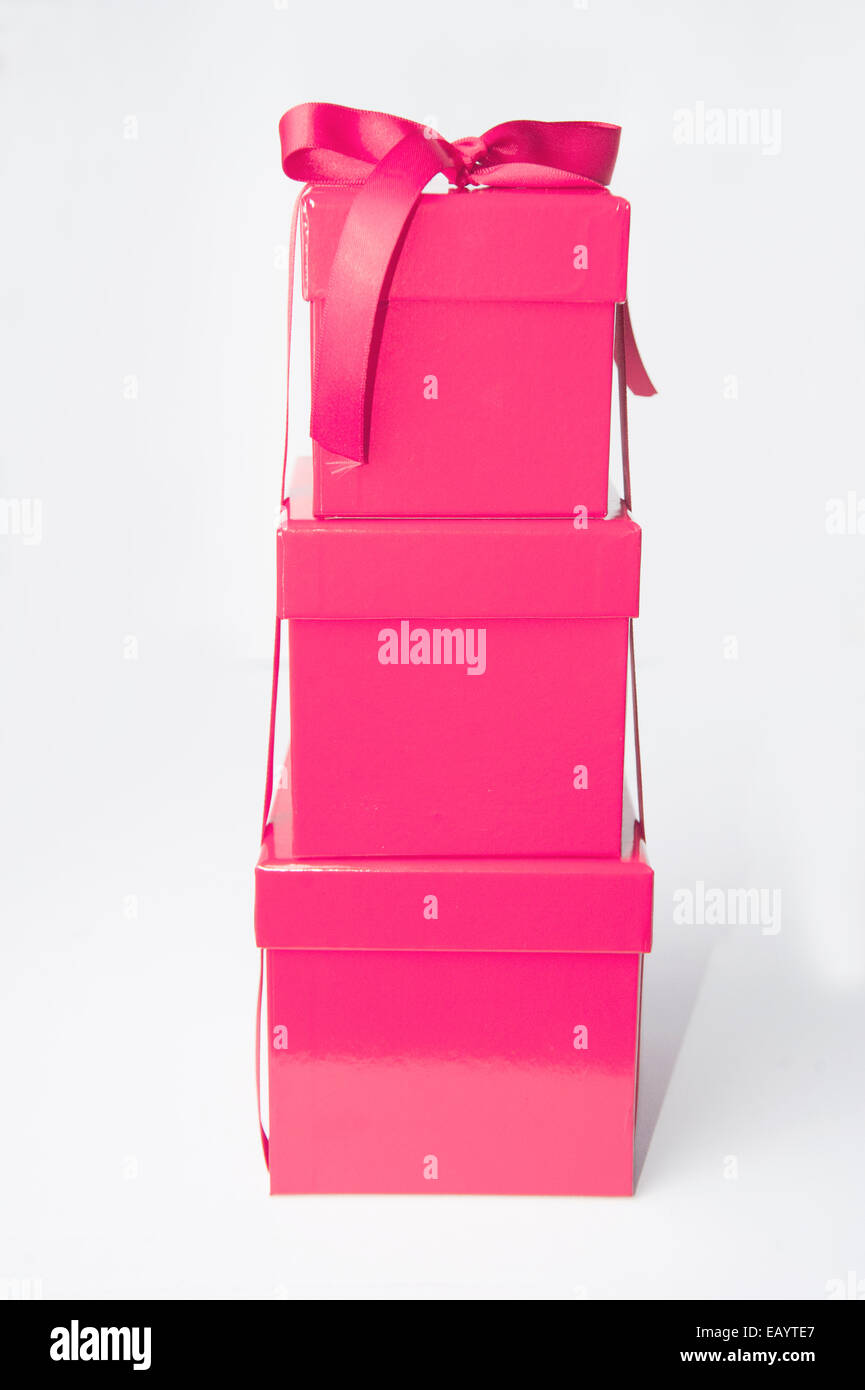 Pink boxes hi-res stock photography and images - Alamy