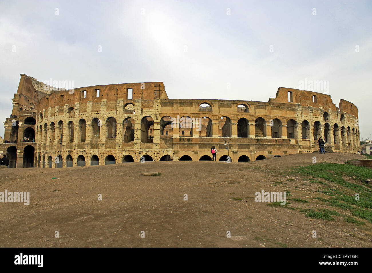 The Roman Colosseum or Coliseum, originally known as the Flavian ...