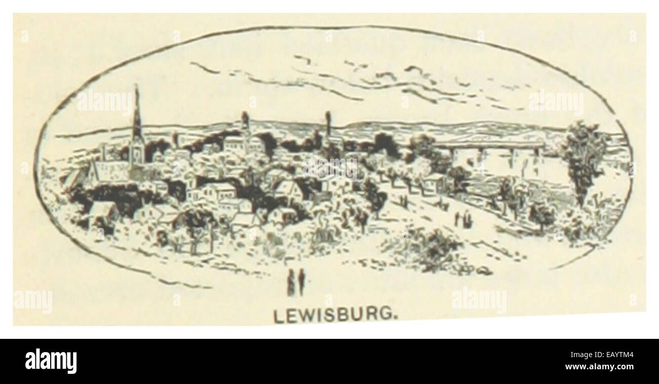 Map of lewisburg Cut Out Stock Images & Pictures - Alamy