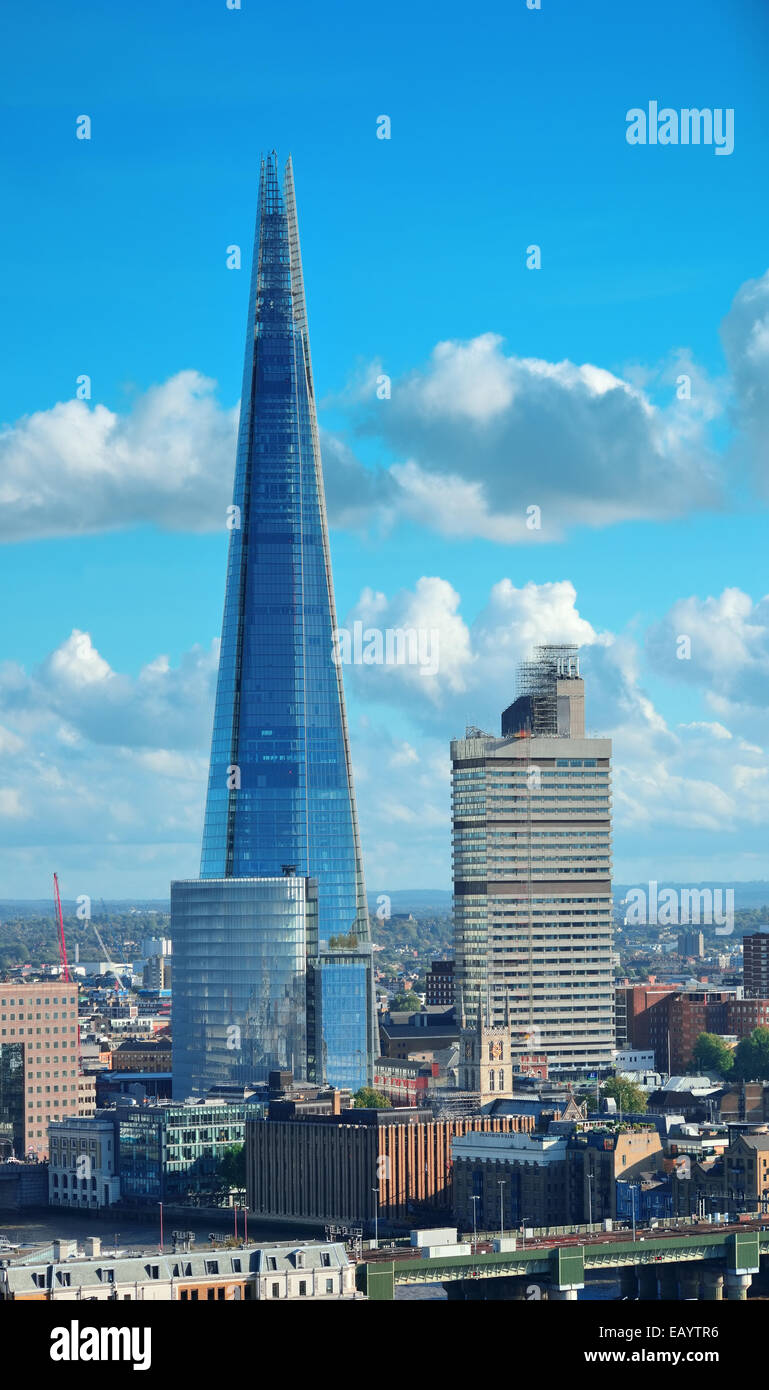 LONDON, UK - SEP 27: The Shard and urban architecture on September 27 ...