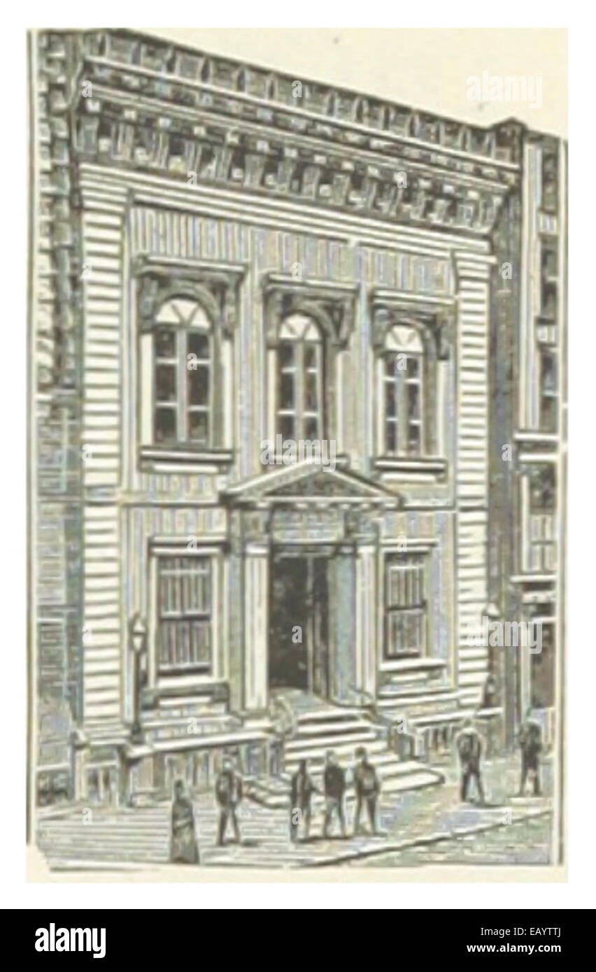 This 1891 map illustrates the Bank of North America in Philadelphia ...