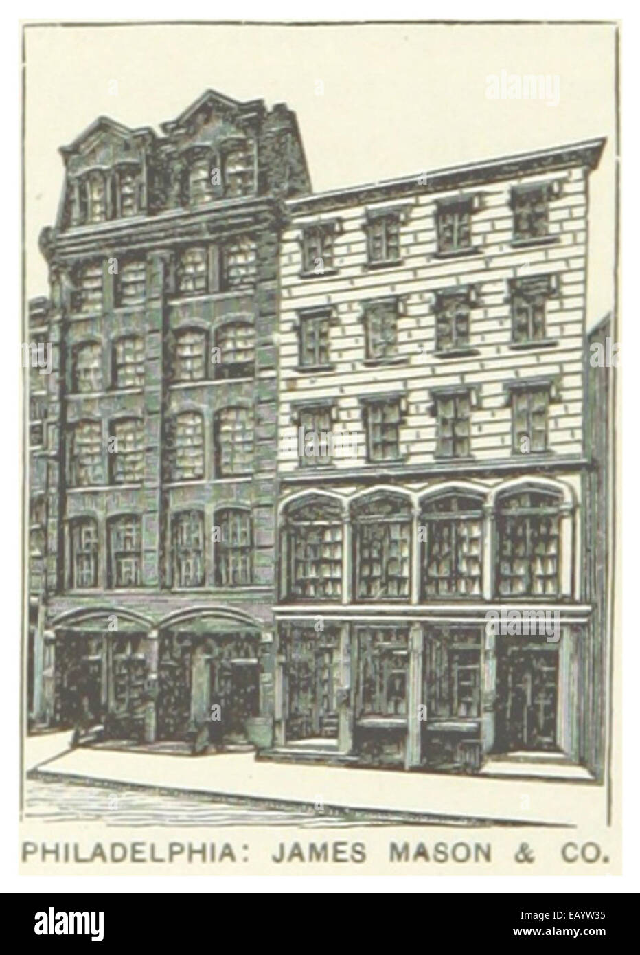 US-PA(1891) p760 PHILADELPHIA, JAMES MASON & CO Stock Photo - Alamy