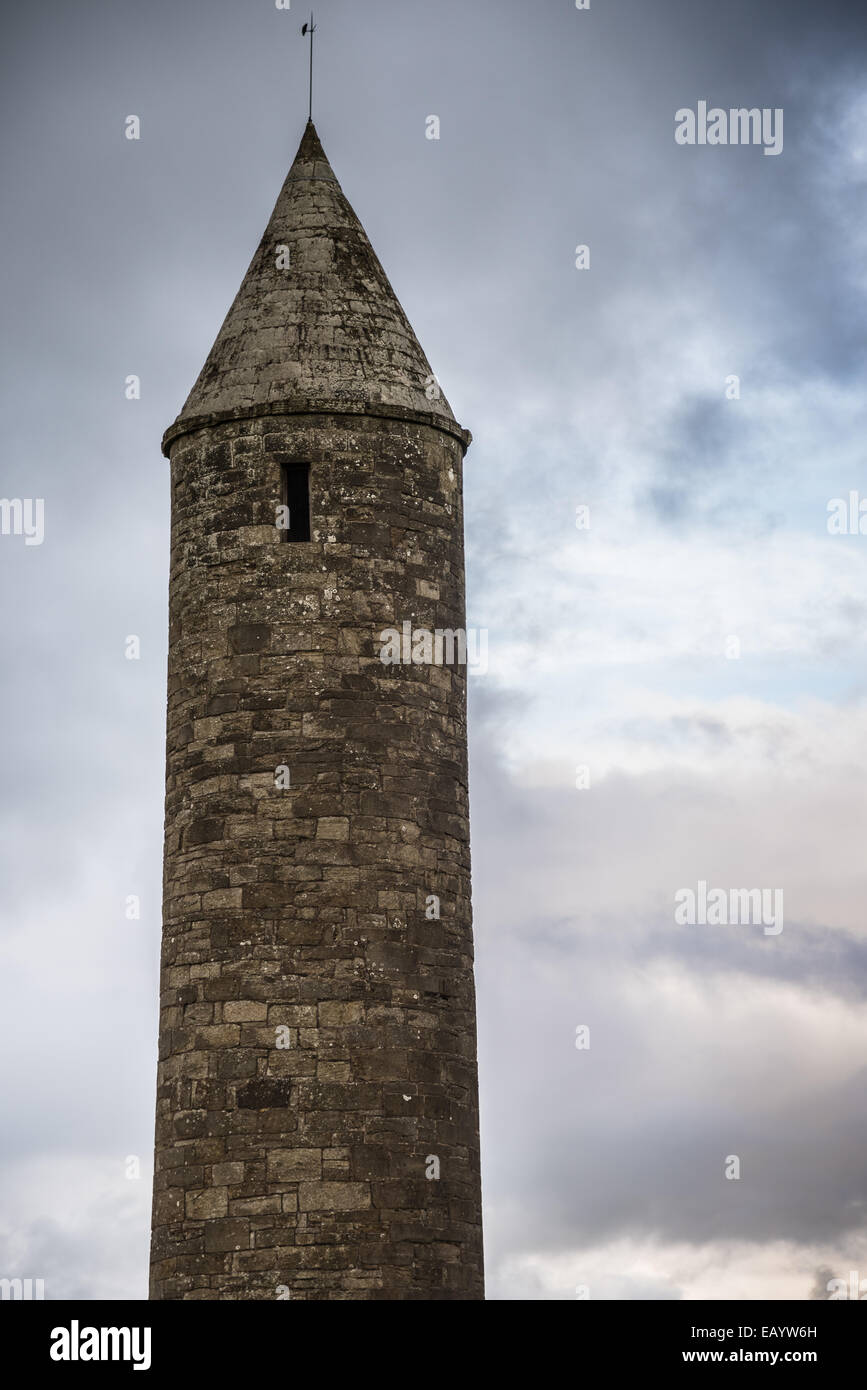 Round Tower, St Mary's Augustinian Priory, Devenish Island, County ...