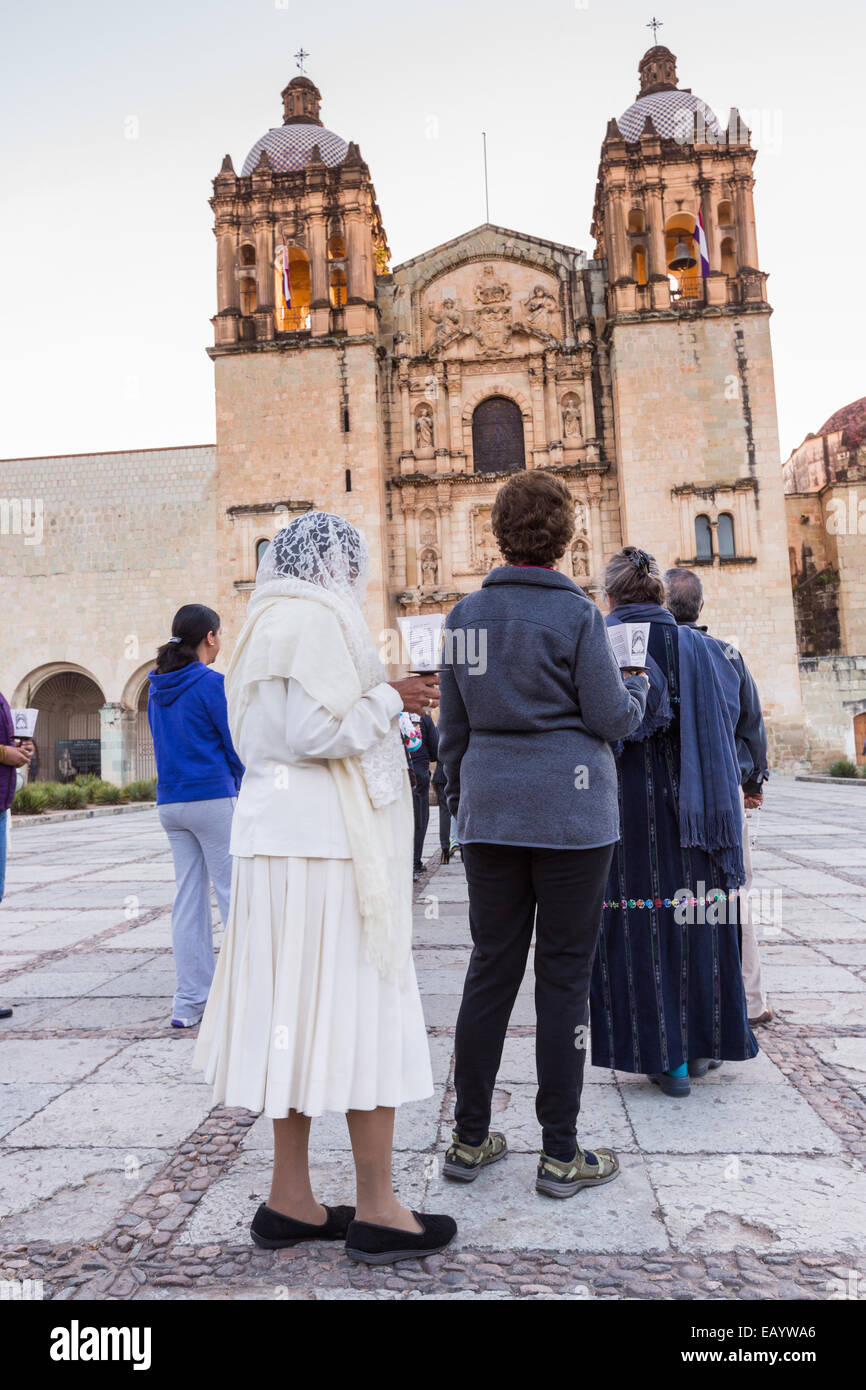 An early morning procession for peace at Santo Domingo church October ...