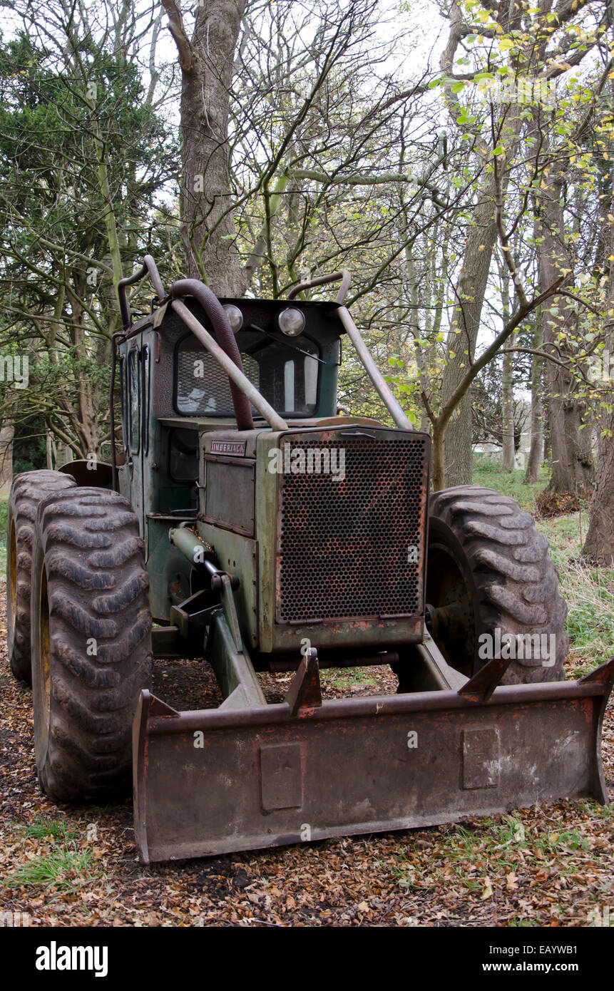 Old, rusty Timberjack mechanical bulldozer/digger Stock Photo - Alamy