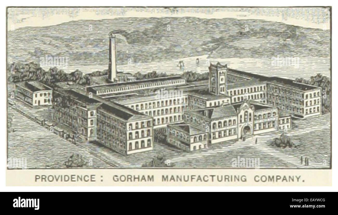 This 1891 illustration features the Gorham Manufacturing Company in ...