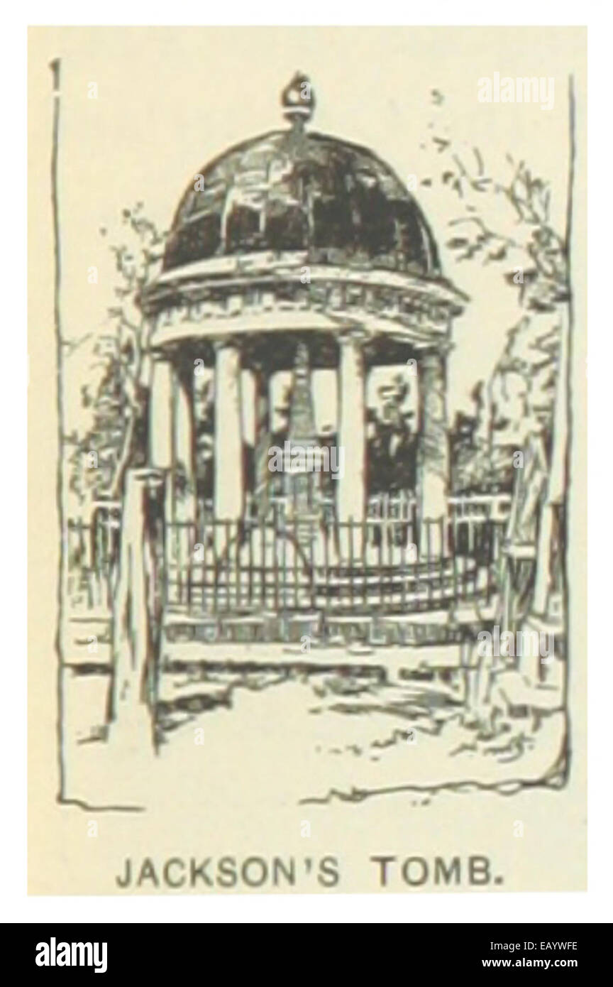 This 1891 illustration shows the tomb of President Andrew Jackson in ...