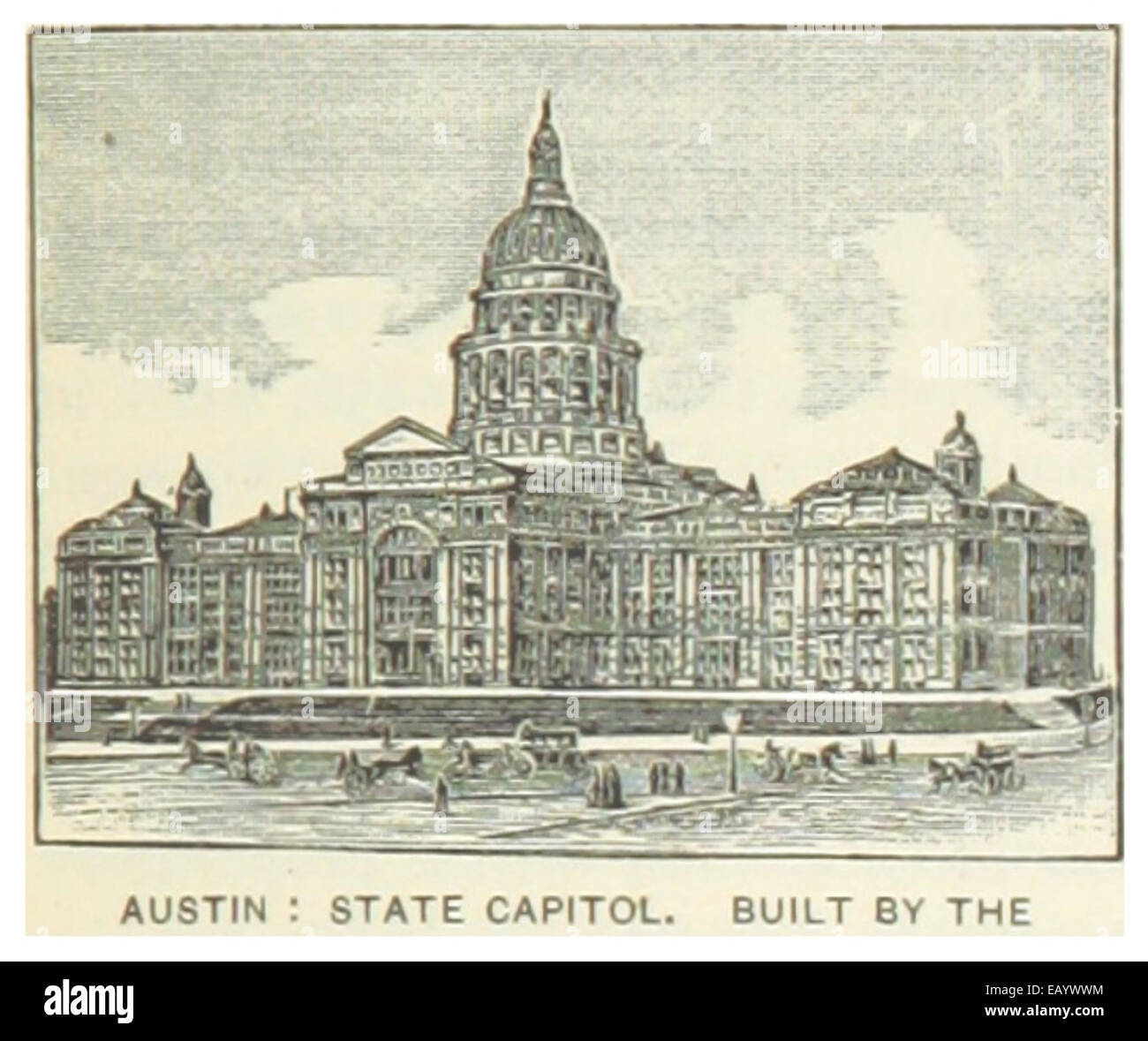 Texas state capitol illustration hi-res stock photography and images ...