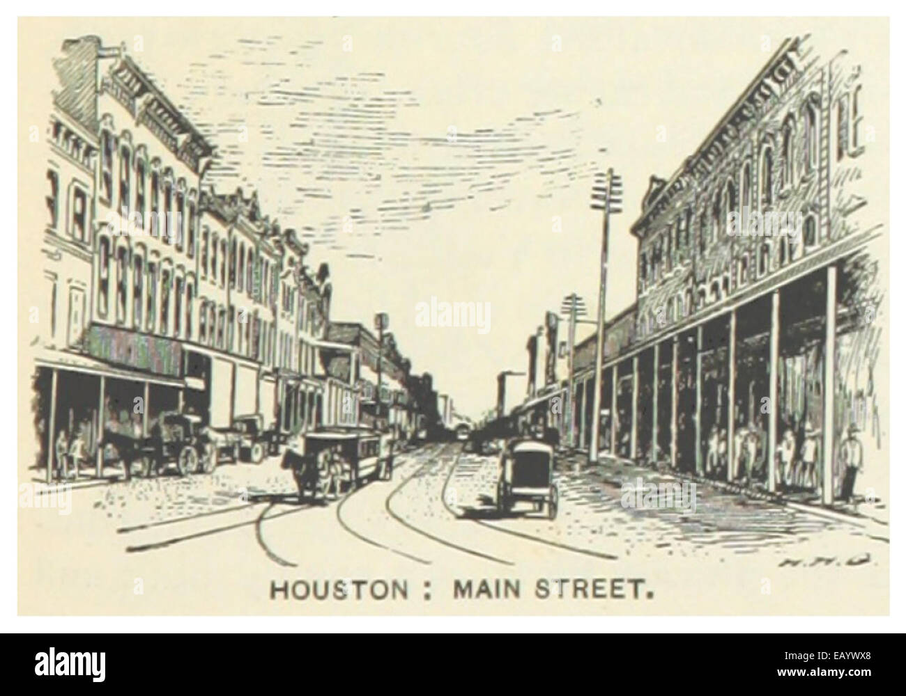 Houston street map hi-res stock photography and images - Alamy