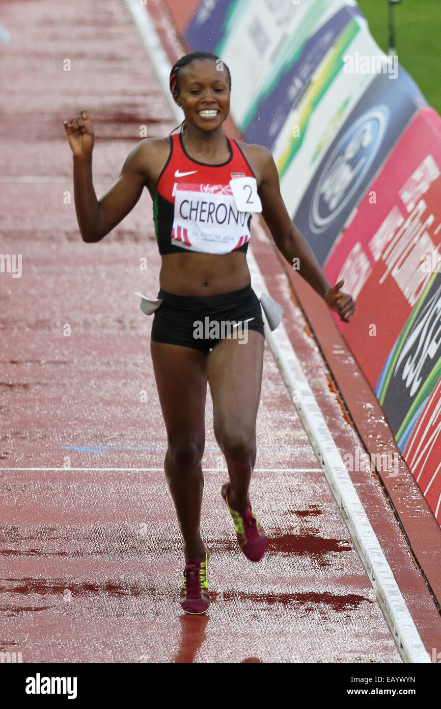 Mercy CHERONO of Kenya in the athletics in the womens 5000 metres final ...