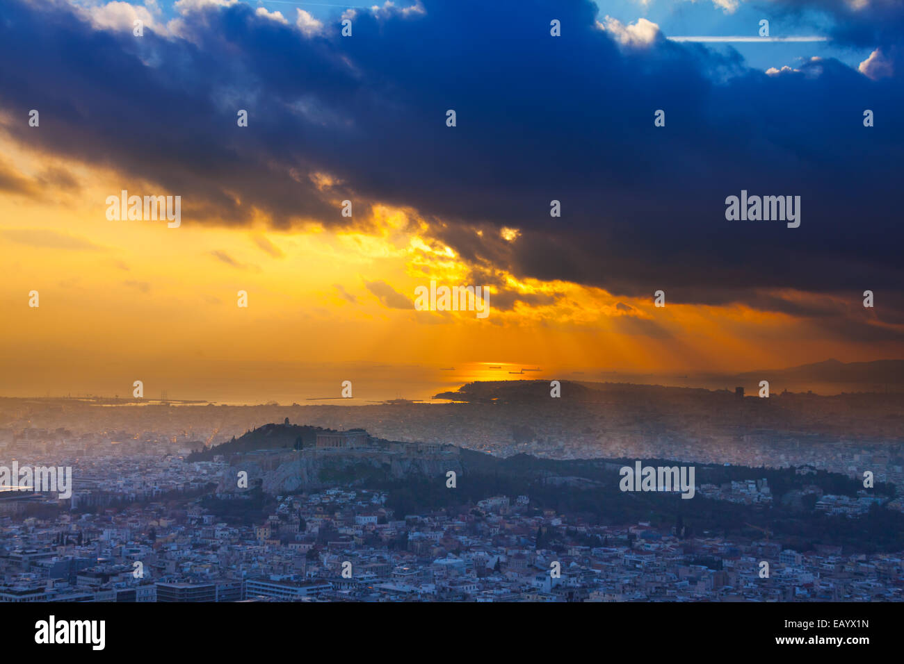 Panorama with parthenon hi-res stock photography and images - Alamy